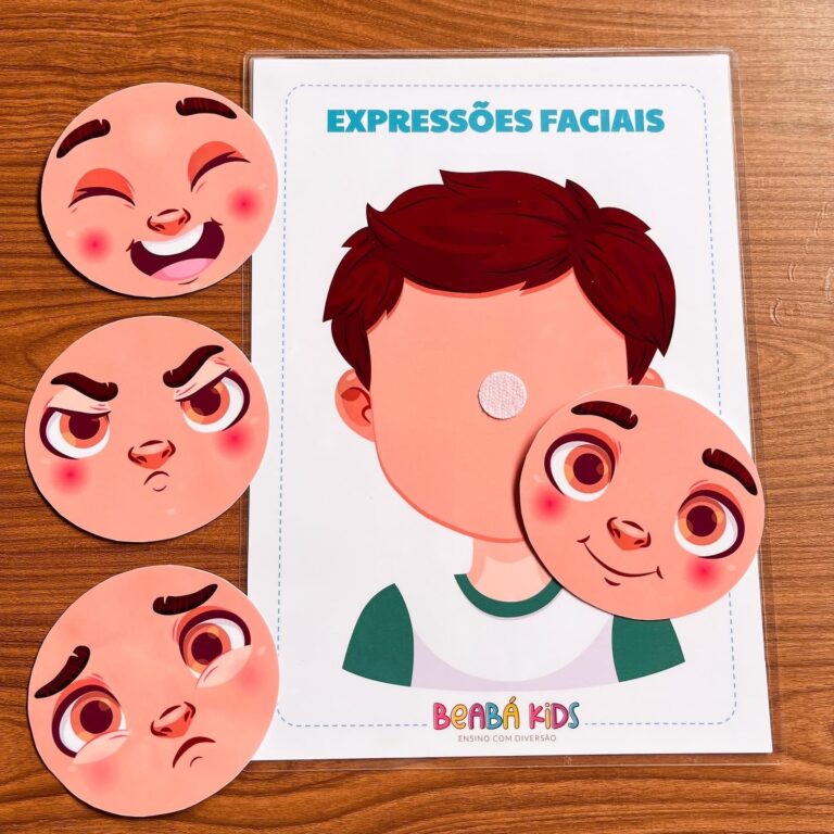 Atividade – Expressões faciais – Beabá Kids